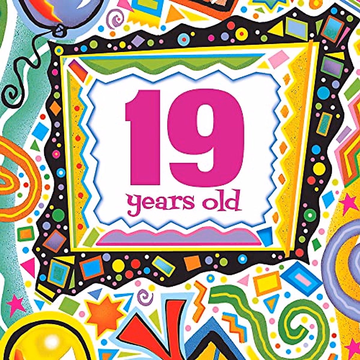 Happy 19th Birthday Card | Made in America | Eco-Friendly | Thick Card Stock with Premium Envelope 5in x 7.75in | Packaged in Protective Mailer | Prime Greetings