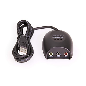 USB 2.0 Audio Adapter Box with Line Input and Mic Input