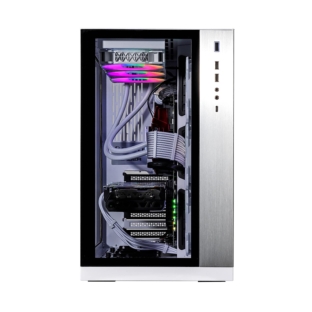 Velztorm Lux Lyte Custom Built Gaming Desktop PC (AMD Ryzen 9-5900X 12-Core, GeForce RTX 3050, 16GB RAM, 1TB PCIe SSD + 1TB HDD (3.5), Wifi, USB 3.2, HDMI, Bluetooth, Display Port, Win 10 Home)