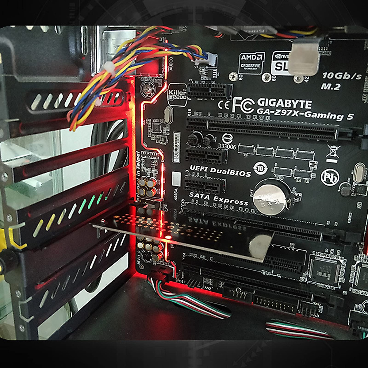 YIOVVOM M.2 NVME SSD to PCIe 3.0/4.0 x4 Adapter with Aluminum Heatsink Solution Supports 2280, 2260, 2242, 2230 Solid State Drives