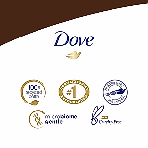 Dove Purely Pampering Body Wash for Dry Skin Coconut Butter and Cocoa Butter Effectively Washes Away Bacteria While Nourishing Your Skin 22 oz 4 count