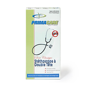 PrimaCare DS-9291-BL Pediatric Size 22" Stethoscope for Clinical and Screening Instrument, Lightweight and Aluminum Dual Head Flexible Stethoscope, Blue