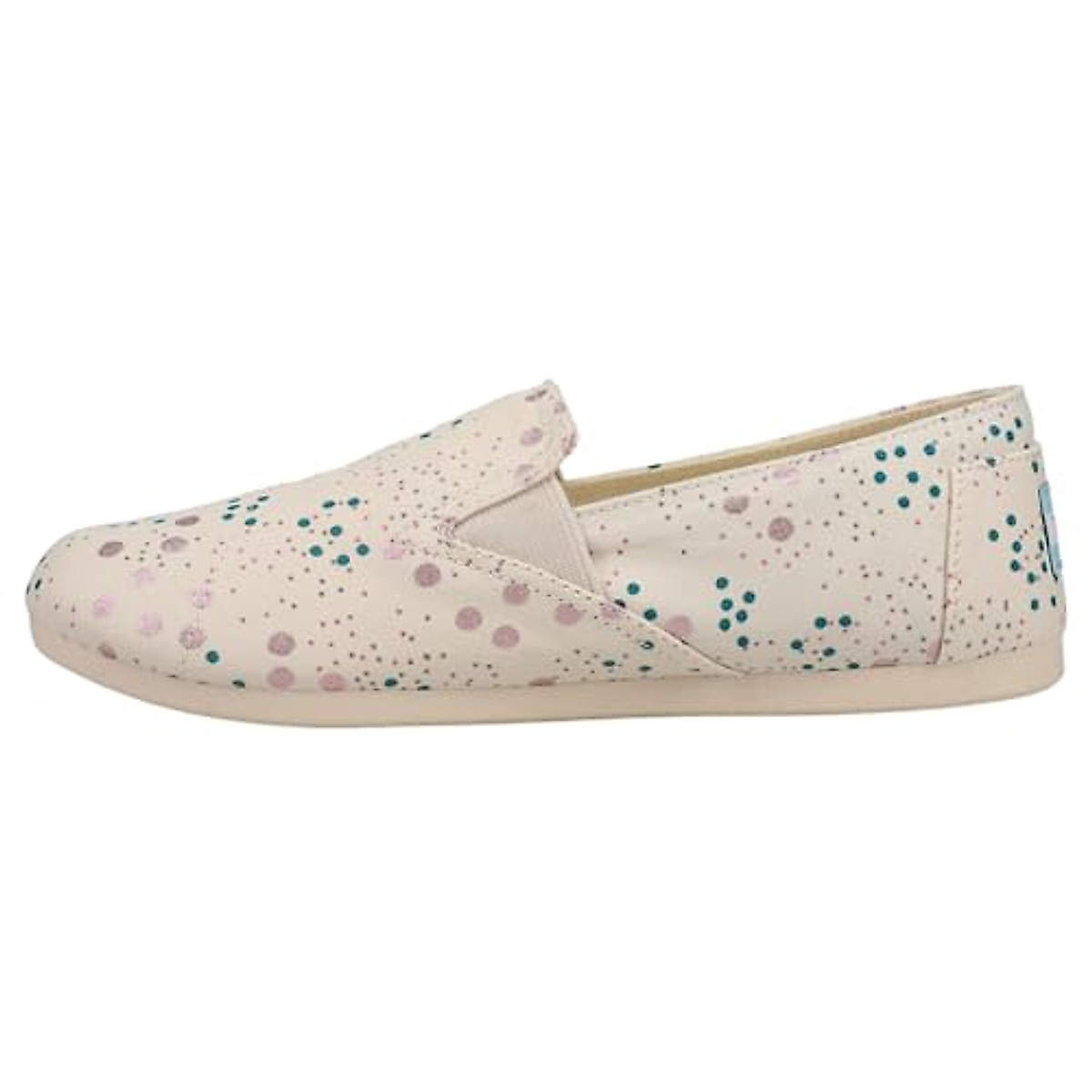 TOMS Women's Redondo Loafer Flat, Birch Super Bloom Dot Print, 12