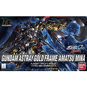 Bandai Hobby #59 HG Gundam Gold Frame Astray Amatu Mina Model Kit, 1/144 Scale