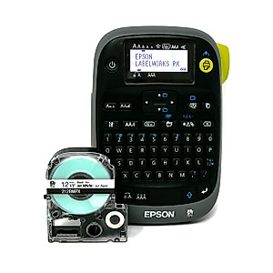 LABELWORKS Epson LW-PX300VP Industrial Label Maker Complete Kit - with Accessories, Sticker Labels, Magnetic Tape Compatible, Only Uses 203 & 205 Shrink Tube Tapes, Portable Handheld Printer