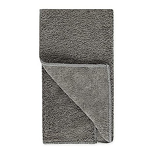 Bone Dry Pet Grooming Towel Collection Embroidered Absorbent Microfiber Drying Set, 15x30, Gray, 3 Count