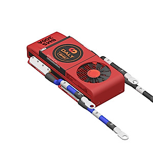 DALY Smart BMS Li-ion 4S 300A 12V BMS with Cooling Fan and Bluetooth Module SOC Monitoring for Rated 3.7V Lithium Battery Pack Home Back Up Power Storage(Smart BMS,300A Fan)