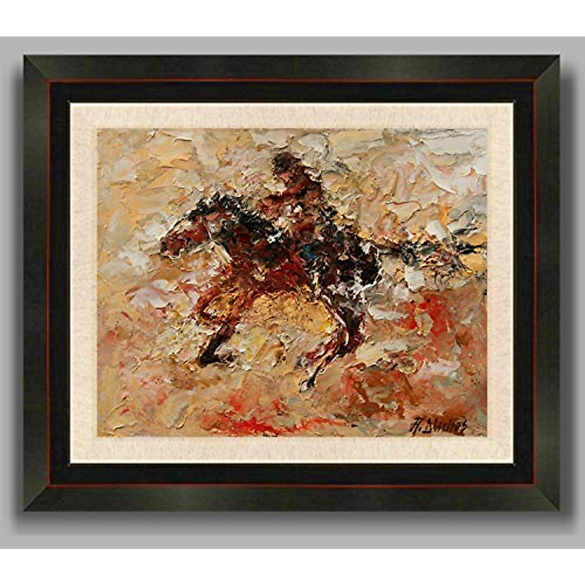 SOLD The Rider, Equine Western Horse By Internationally Renown Artist Andre Dluhos