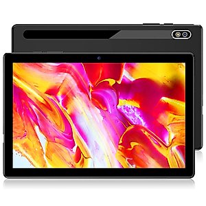 XNN Tablet 10 Inch, Android Tablets, Quad-Core Processor, 32GB ROM 128GB Expand，2+5MP Camera,IPS HD Touch Scree, 6000mah Battery, WiFi Bluetooth, 2023 Powerful Performance Tablet Computer(Black)