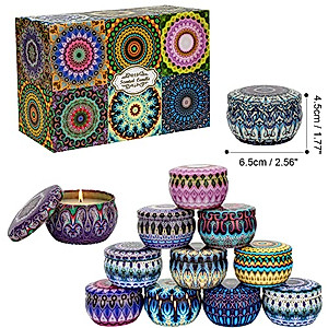 12Pack Scented Candles Gift Set Candle Gift Set Candles for Home Scented Aromatherapy Candles Mother's Day Gift Moms Birthday Gift in Jar Soy Wax Gift for Her Gift for Mom