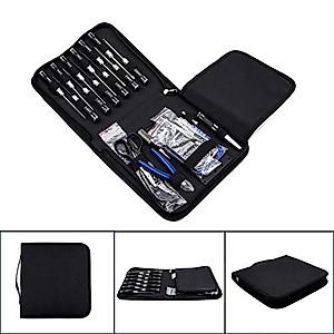 19 in 1 RC Tool Kit Screwdriver Pliers Hex Sleeve Socket Repair Tool Set+Screwdriver Organizers Bracket for RC Car Quadcopter Drone Helicopter Airplane