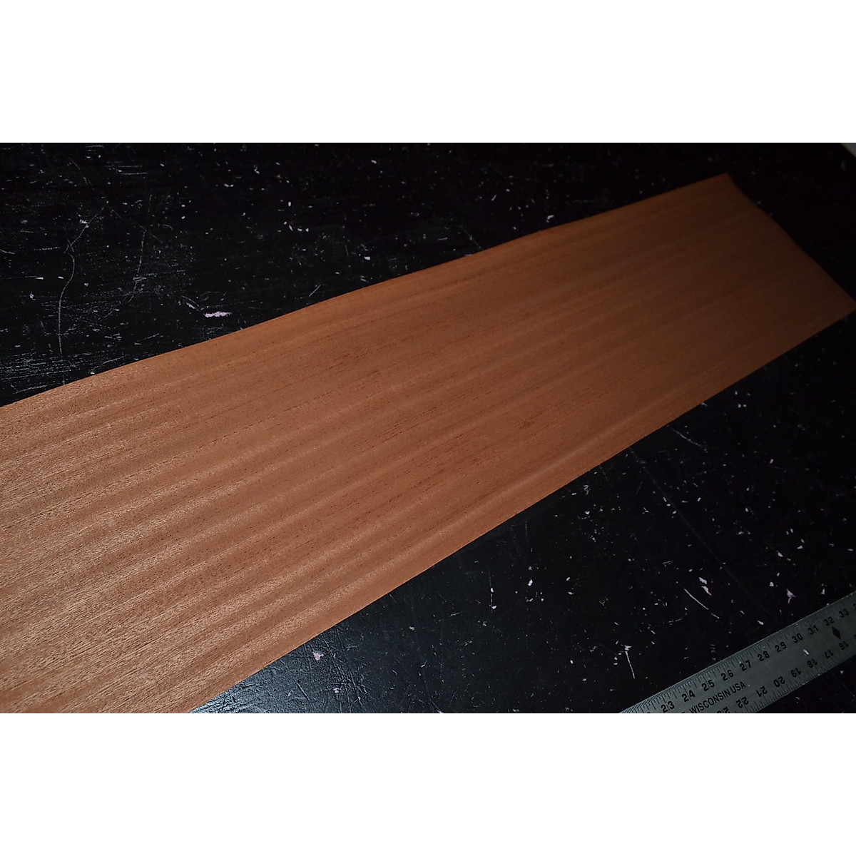 Sapele Raw Wood Veneer Sheet 11.5 x 46 inches 1/42nd