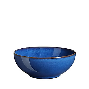 Denby 1048827 Imperial Blue 2 Piece Coupe Cereal Bowl Set