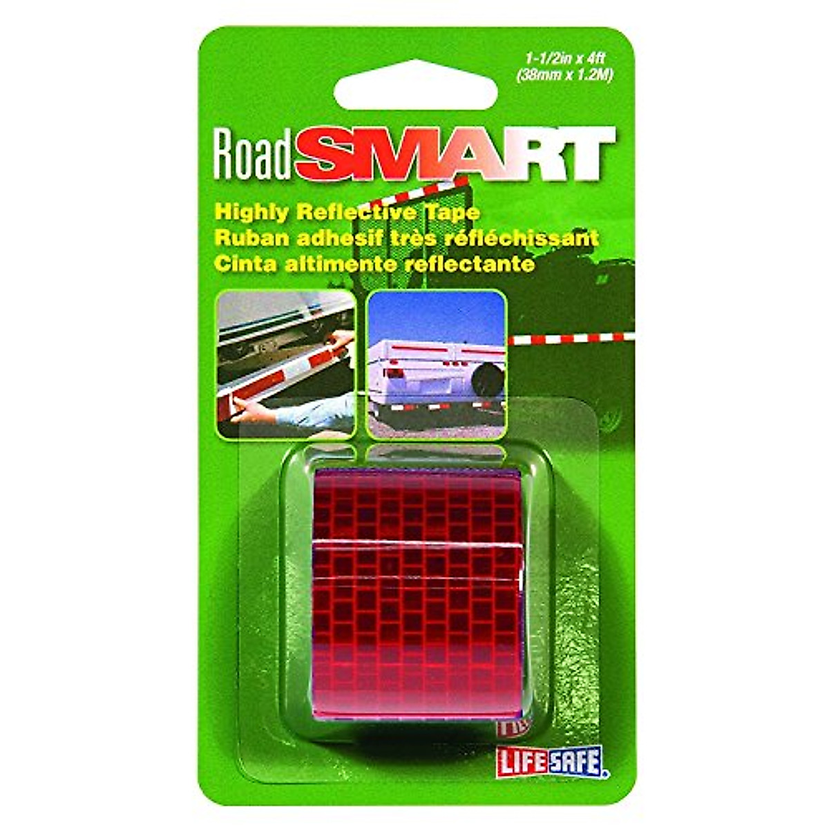 Incom RE804 1-1/2" X 4' Red Highly Reflective Tape