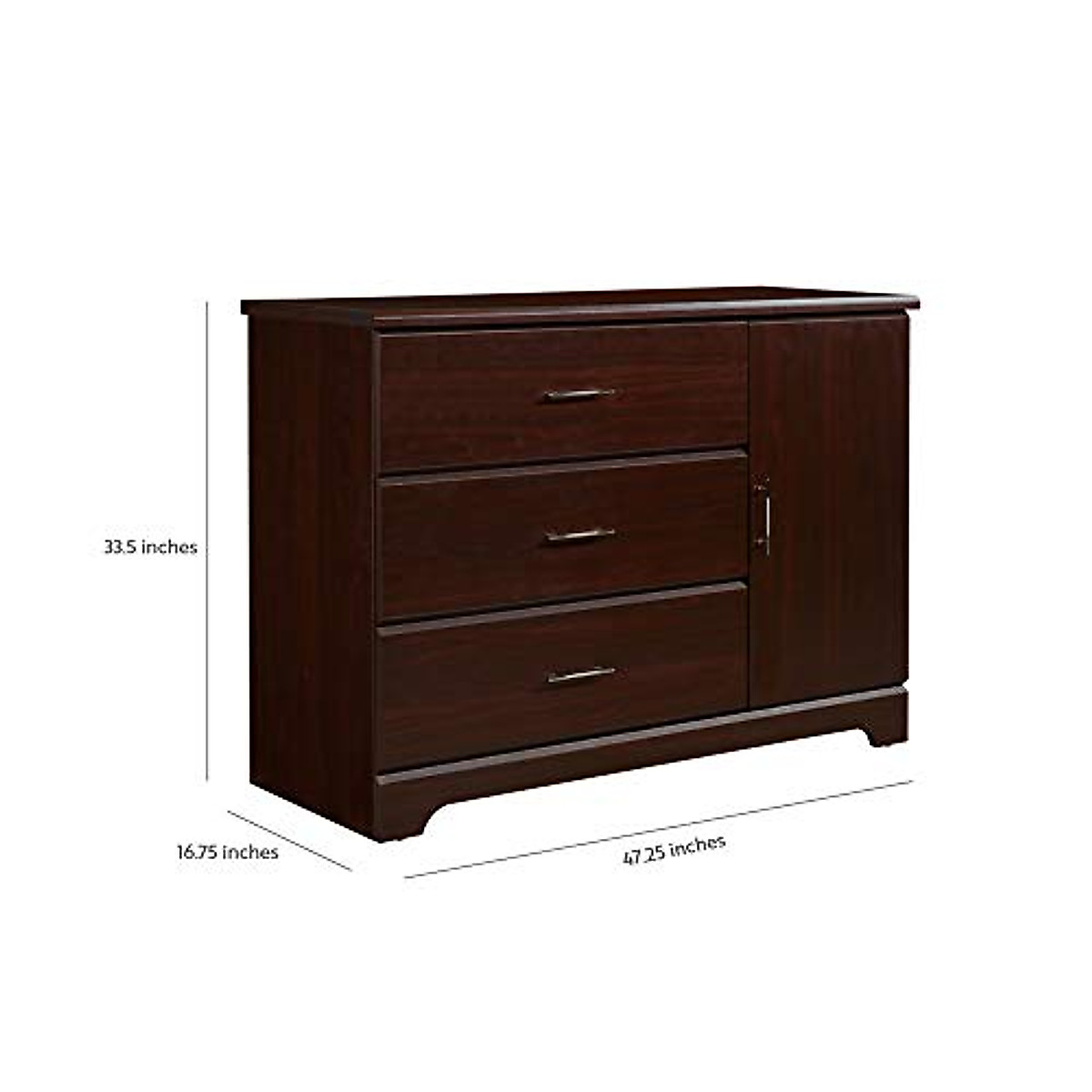 Storkcraft Brookside 3 Drawer Combo Dresser (Espresso) – Baby and Kids Bedroom Organizer, Nursery Chest, Storage Dresser With Drawers, Universal Design
