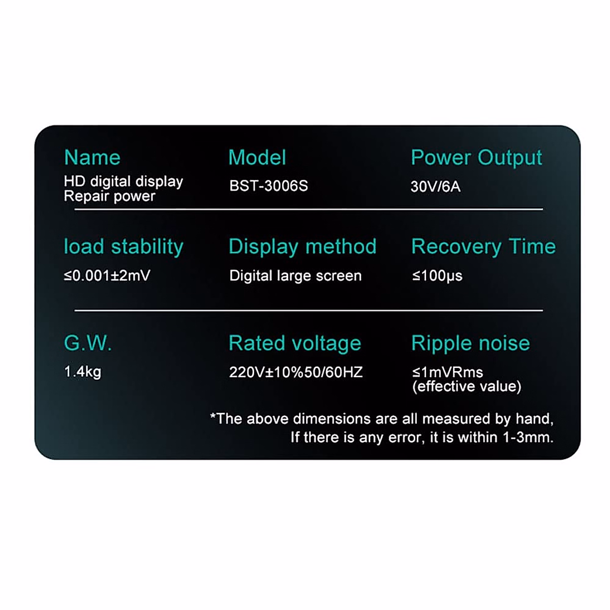 BST-3006S 30V 6A DC Power Supply Adjustable Digit Display Mini Laboratory Power Supply Voltage Regulator for Phone Repair