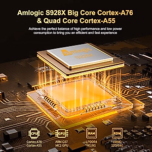 SHYSKY X96 X10 8K Ultra HD Android TV Box Android 11.0 Amlogic S928X LPDDR4 8GB RAM 64GB ROM WiFi6 1000M BT5.2 USB3.0 Support AV1 8K 60fps H.265 HDR Box with i8 Keyboard