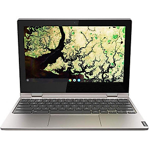 Lenovo C340 11 Convertible 2-in-1 Chromebook, Intel Celeron N4000, 4 GB RAM, 32GB eMMC, 11.6-inch HD Touch Screen Display, Chrome OS, 802.11ac, Bluetooth, Platinum Grey, W/Silmarils Accessories