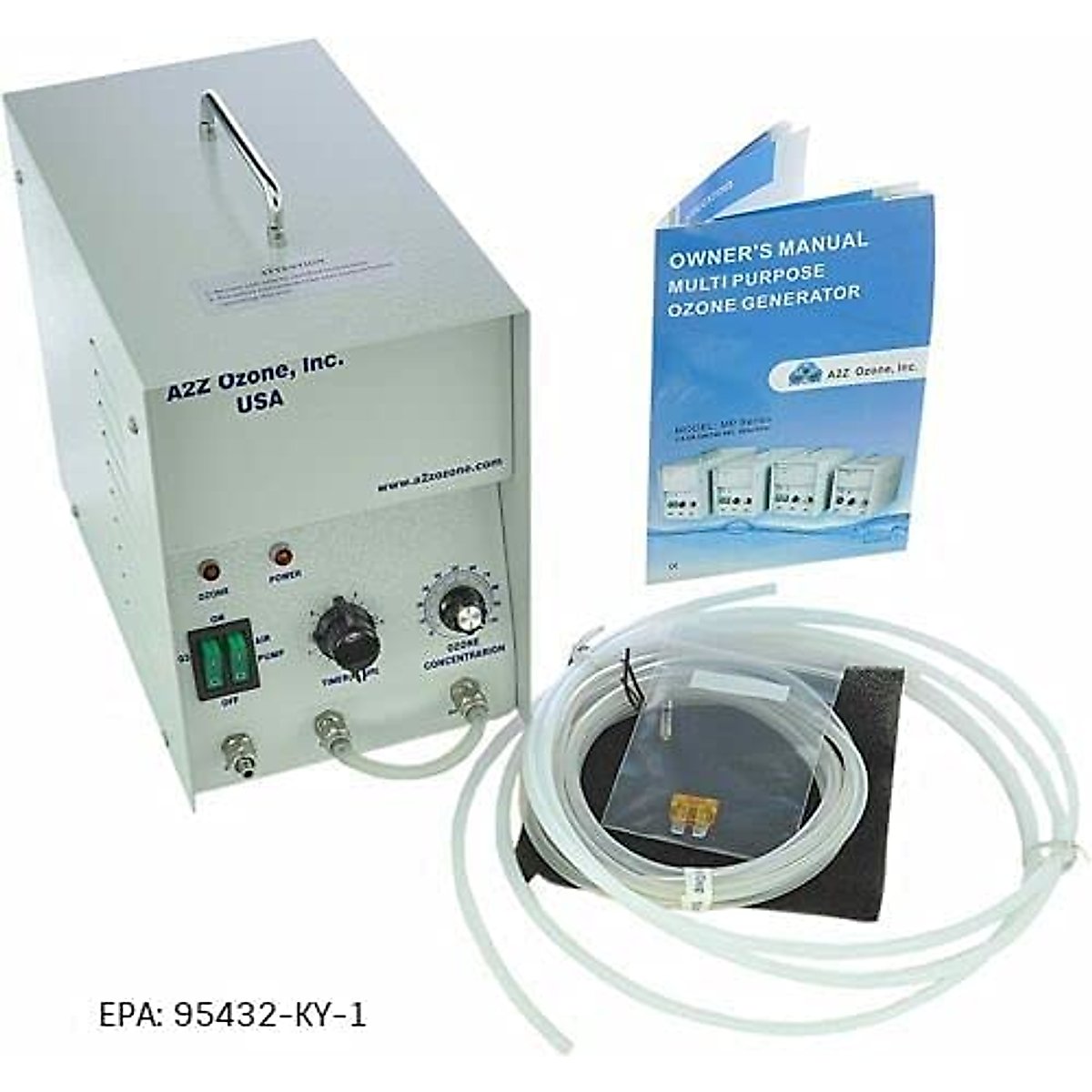 MP-1000 Ozone Generator, Light-Duty Sanitation Ozonator for Water-use with optional oxygen Hook-up, up to 1000 mg/hr