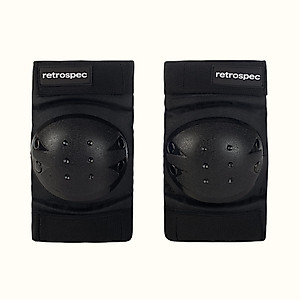 Retrospec Adult/Youth/Child Knee Pads Elbow Pads and Wrist Guards Protective Gear for Skateboarding Roller Skate BMX and Scooter Multi Sport Pad Set, Blue, Adult (15+)