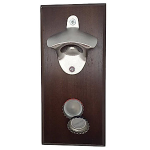 YaeKoo Magnetic Bottle Opener - Cap Catcher, Wall-Mounted, Refrigerator Magnet