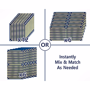 ElectroCookie Snappable PCB, Strip Board with Power Rails for Electronics Projects Compatible for DIY Arduino Soldering Projects, Gold-Plated, 3.8"x3.5" (3 Pack, Blue)