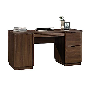 Sauder Englewood Engineered Wood Computer Desk in Spiced Mahogany
