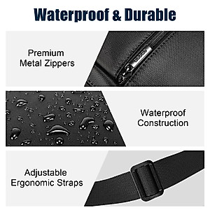 OSOCE Heavy Duty Clear Bag Stadium Approved, Clear Crossbody Shoulder Bag, See Through Transparent PVC Plastic Shoulder Bag for School Sport Concerts Business Travel