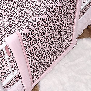 The Peanutshell Crib Bedding Sets for Girls, Leopard Love (Leopard Love 3 Piece)