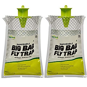 RESCUE! Big Bag Fly Trap – Disposable, Outdoor Use - 2 Traps