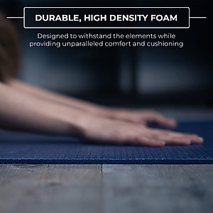 Mount Adams Pro Fit XL Yoga Mats, 74" x 26" x 6mm, Pack of 4, Bulk Durable Foam Exercise Mats, Non-Slip Extra Large Yoga Mat for Studios, Pilates, Cross Fit, and Weight Training, Navy
