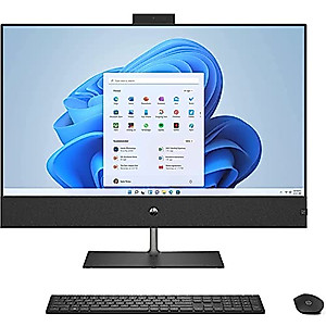 HP Pavilion 32 Desktop 4TB SSD 64GB RAM Win 11 PRO (Intel 12th gen i7 CPU with Eight cores and Turbo to 4.70GHz, 64 GB RAM, 4 TB SSD, 31.5" 4K UHD (3840x2160), Win 11 PRO) PC Computer Envy All-in-One