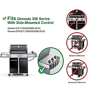 Apromise 67847 Grill Igniter Replacement - Durable Grill Igniters for Weber Genesis 300 Series E/S/EP/CEP 310 320 Grills (2008-2010) with Side-Control | Replacement 81315, 1819-51 Igniter, 2 Outlets