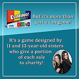 Elimino! Card Game - Designed by 11 & 13 Year Old Sisters! A Modern Update on The Classic Card Game Garbage (or Trash) | Great Gift Idea for Kids, Teens, Adults, Friends & Family Fun (Ages 7+)