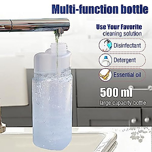 Spray Mops for Floor Cleaning - ZFGYmuxi Microfiber Wood Floor Dry Wet Mop with 2X 500ML Bottles 4X Microfiber Pads,Multifunction Spray Mops Dust Flat Mop for Hardwood,Marble,Tile Floor Mopping