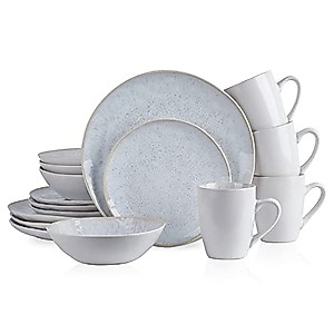 Stone lain Romy Stoneware Dinnerware Set, 16-Piece Service for 4, White