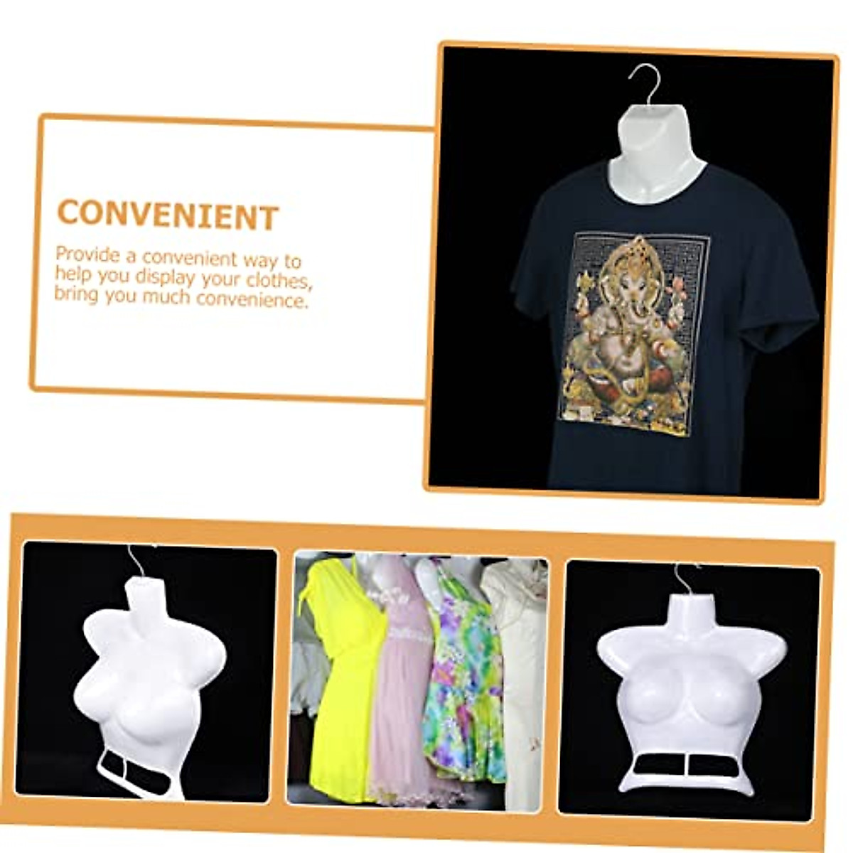 Zerodeko 20 pcs Mannequin Hanger Torso Clothing Display Clothing Display Rack Sewing Mannequin Manikin Body Female Mannequin Model Mannequin Body Coat Hangers Woman Plastic Underwear Girl