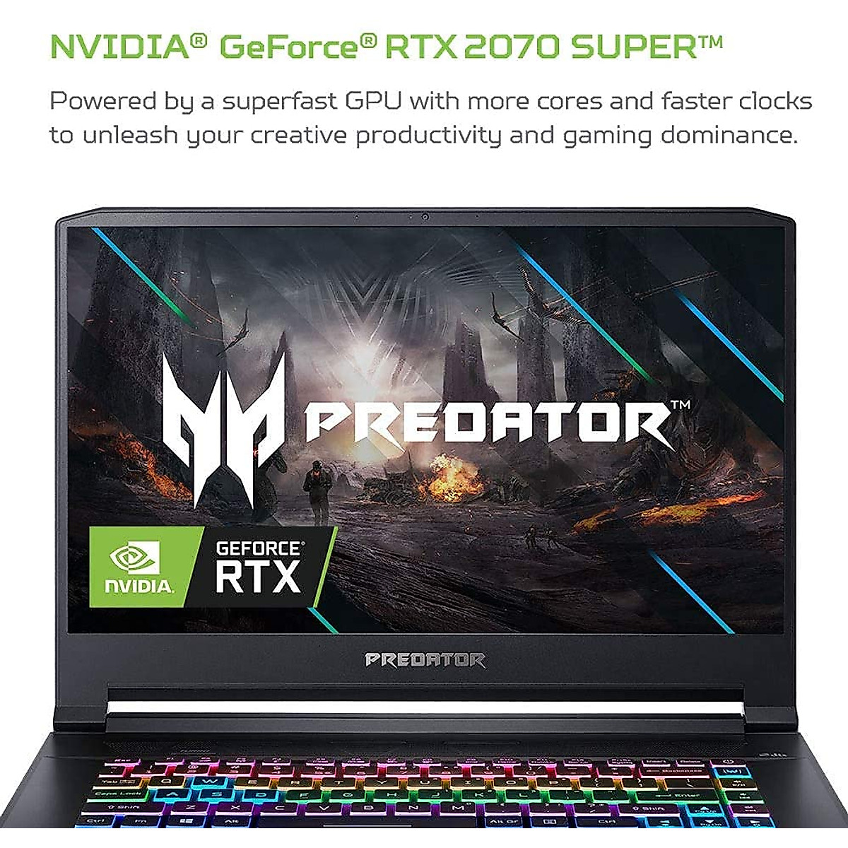 acer 2021 Newest Predator Triton 500 Gaming Laptop, 15.6" FHD NVIDIA G-SYNC Display 300Hz, Intel Core i7-10750H, GeForce RTX 2070 Super, 32GB DDR4 RAM, 1TB NVMe SSD, Wi-Fi 6, RGB Backlit KB,Win10