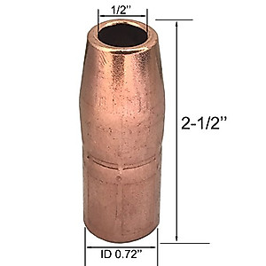 Mig Welding Gun Accessory .030"Kit for Miller Millermatic M-25,M-40 and Hobart H MIG Gun:20pcsWelding Contact Tips 000-067 0.030"+2pcs Welding Nozzles 200-258 1/2"+2pcs Welding Gas Diffusers 169-728