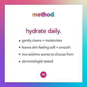 Method Hydrating Body Wash, Coconut Milk, Paraben and Phthalate Free, 18 oz (Pack of 1)