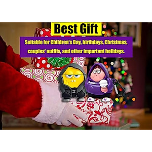 Rvesce [2Pack] Cute Airpod Case for Airpod 2/1,Funny Fun Kawaii Fashion Cartoon 3D Case for AirPods 1&2nd with Cleaner kit&Keychain and Lanyard for Kids Women Men