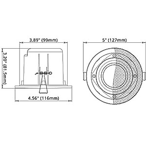 EARTHQUAKE Sound ECS 4.0 Edgeless Compact 4-inch in-Ceiling in-Wall Speakers (Pair)