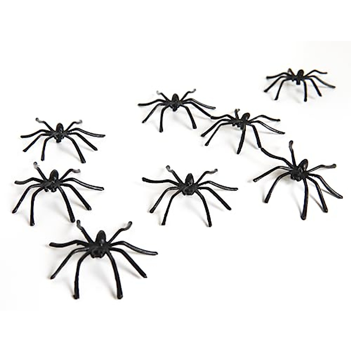 Happy Hippo Halloween Spider Web Decoration, 200 Sqare Feet & Plastic Spiders, Halloween Party Supplies, Spider Webs (Small, 200 Sq Feet)
