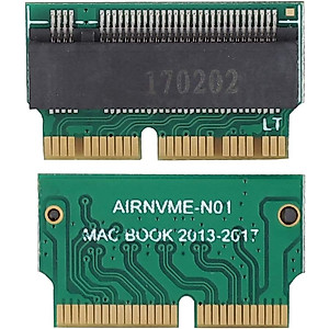 ASHATA Hard Disk to NVME SSD Adapter Concerter Card for 2013 2014 2015 MAC Book Air A1465 A1466 and for MacBook Pro A1398 A1502 SSD.