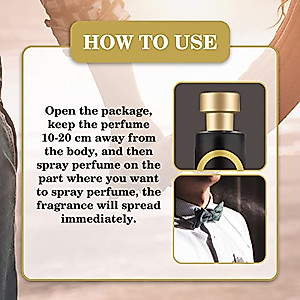 UEILBYN Perfume for Men, Cologne for Men Spray Attract Women, Golden Perfume Gift/for Him & Her (Men)