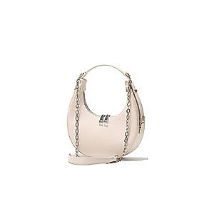 Shoulder Bags Handbag for Women, Crossbody Bag Detachable Shoulder Strap Soft PU Leather Zipper Closure - Milky White