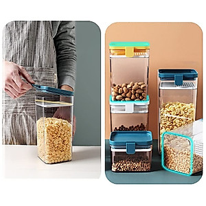 XBWEI Food Dispensing Container Grain Storage Jars Sealed Foods Storage Boxes Containers Kitchen Organizer Gadgets