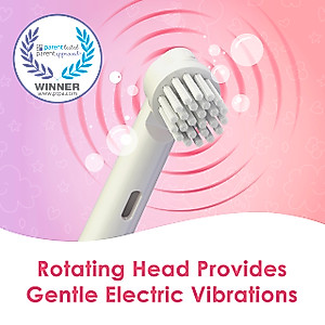 Brusheez Kids’ Electric Toothbrush Set - Safe & Effective for Ages 3+ - Parent Tested & Approved with Gentle Bristles, 2 Brush Heads, Rinse Cup, 2-Minute Timer, & Storage Base (Sparkle The Unicorn)