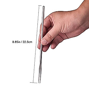 IMEEA Pickle Forks 8.85-Inch Long Handle Olive Fork Picks SUS304 Stainless Steel Pickle Forks for Jar, Set of 2