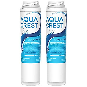 AQUA CREST FQROPF, FQSLF Under Sink Water Filter, Replacement for FQROPF, FQSLF, GXSV65R, GQSV65R, PXRQ15F, PNRQ15F, NSF 42 Certified (2 Pack), Model No.AQU-FF23-PF